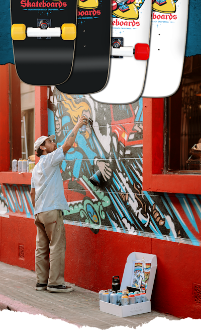 New Madrid x Falu Carolei Artist Series Skateboards